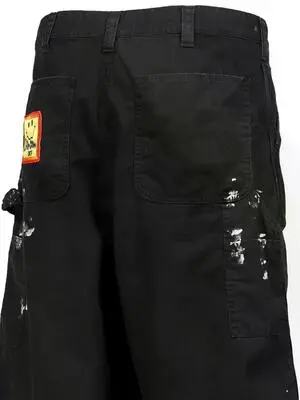 SWJP Graphic-print Double-knee Shorts