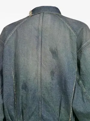 DAIRIKU 80year Distressed-effect Denim Jacket