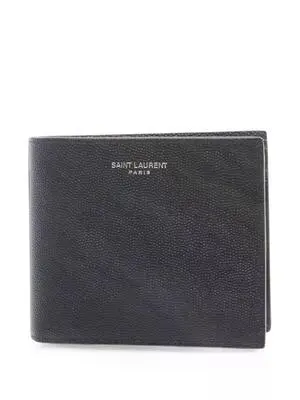 Saint Laurent 2020s Bi-fold Leather Wallet - Black