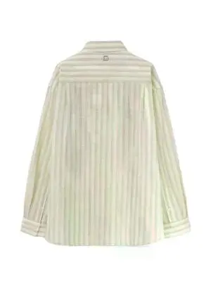 WOOYOUNGMI Striped Logo-detail Shirt