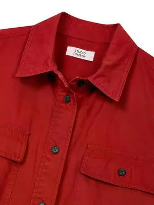 STUDIO TOMBOY Cotton Chest-pocket Shirt