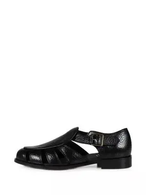 JACQUES SOLOVIÈRE PARIS Franck Leather Sandals - Black