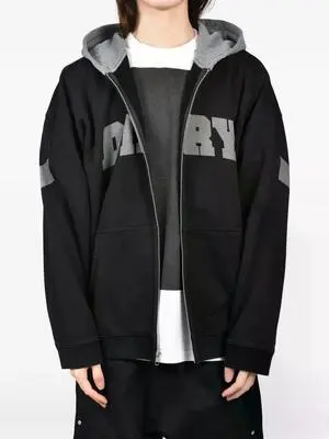 DIARY 1999 Logo-print Zip-up Hoodie