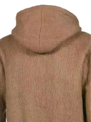 BOSSUP Mohair-blend Zip-up Hooded Knit