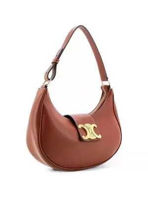 Celine Ava Triomphe Bag Leather Shoulder Bag - Brown