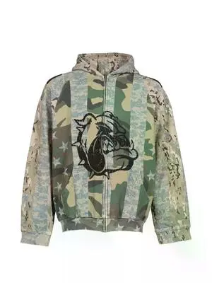 DIARY 1999 Distressed Graphic-print Hoodie