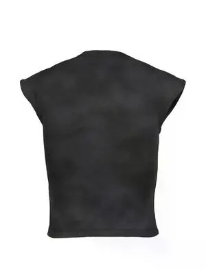 ANOMALIES DEPARTMENT Graphic-print Mock-neck T-shirt - Black