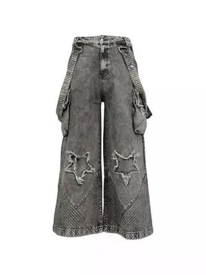 FINE CHAOS Dancefloor’s Star Quilted Jeans