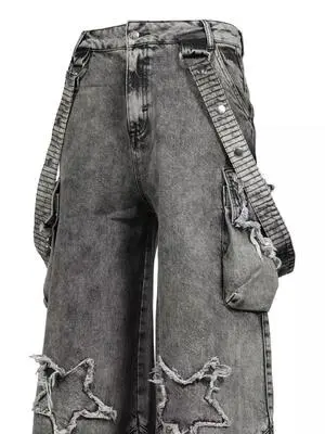 FINE CHAOS Dancefloor’s Star Quilted Jeans