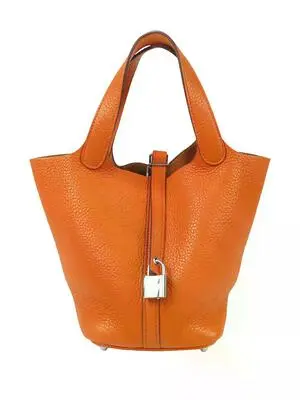 Hermès 2013 Clemence Picotin Lock 18 Handbag - Orange