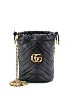 Gucci Gg Marmont Matelasse Leather Mini Bucket Bag