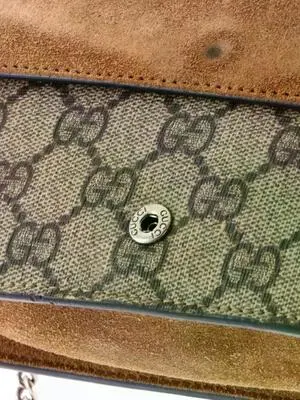 Gucci Dionysus Gg Coated Canvas Super Mini Crossbody Bag