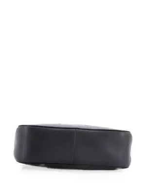 Valentino Garavani Vltn Printed Leather Small Hobo Bag - Black