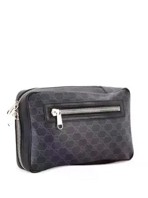 Gucci Soft Zip Sling Bag Gg Coated Canvas Small Cross Body Bag