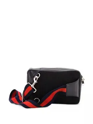 Gucci Soft Zip Sling Bag Gg Coated Canvas Small Cross Body Bag