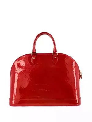 LOUIS VUITTON Alma Handbag Monogram Vernis Gm Satchel