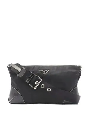Prada 2013-2026 Tessuto Zip Top Crossbody Bag - Black