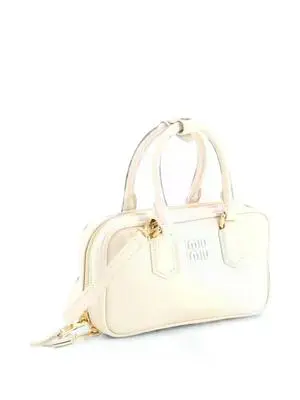 Miu Miu Arcadie Top Handle Bag Leather Mini Satchel