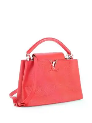 LOUIS VUITTON Capucines Bag Leather Pm Satchel