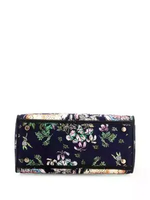 Dior Lady D-lite Bag Embroidered Canvas Medium Satchel - Multicolour