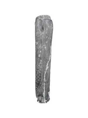 VIVAMUS Denim-print Track Pants