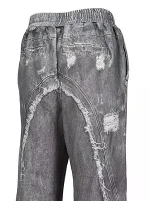 VIVAMUS Denim-print Track Pants