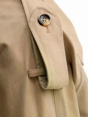 Sisley Double-breasted Belted-cuffs Coat