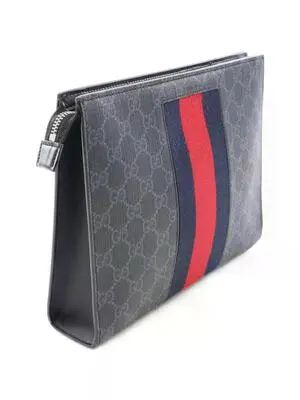 Gucci Gg Supreme Web Clutch Bag