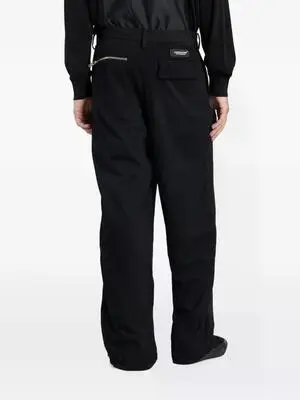 Undercover Logo-patch Wide-leg Trousers