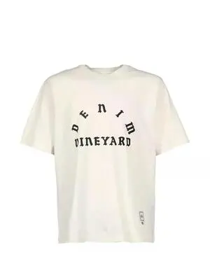 DEAR BORO Logo-print T-shirt - Neutrals
