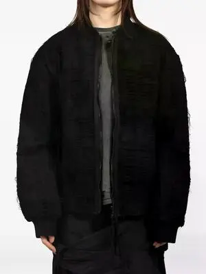 TROUBLED WATERS Mummy Distressed Bomber Jacket