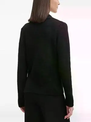 Sisley Notched-lapel Button-up Cardigan