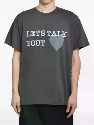 CEDARWOOD Slogan-print Cropped T-shirt