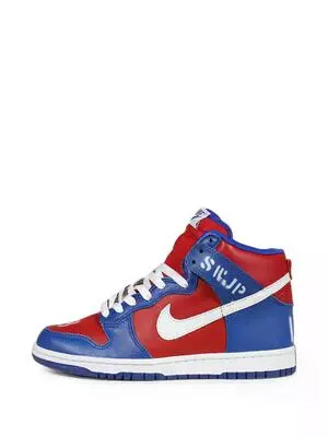 SWJP Dunk High Stencil-print Sneakers