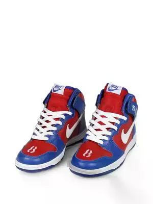 SWJP Dunk High Stencil-print Sneakers