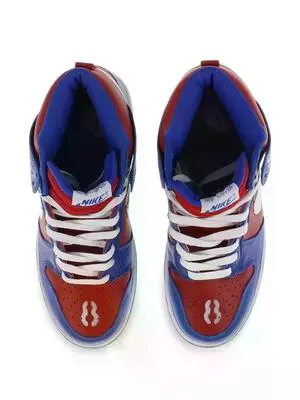 SWJP Dunk High Stencil-print Sneakers