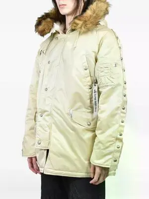 THUG CLUB Alpha Industries N-3b Rivet-embellished Padded Jacket