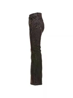 VIVAMUS Frayed-seam Flared Jeans