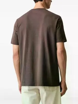 Paul & Shark Logo-embroidered T-shirt - Brown