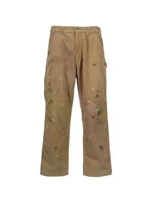 SWJP Paint-splatter Corduroy Trousers - Neutrals