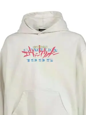 EVANGELI0N 95 Graphic-print Cotton Hoodie
