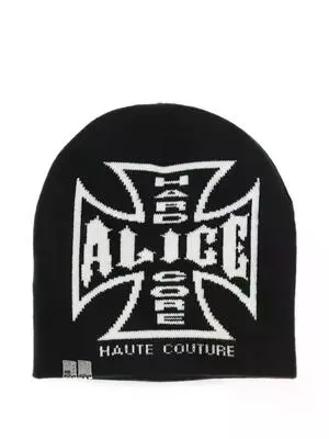 N.HOOLYWOOD Chopper Jacquard Beanie Hat - Black