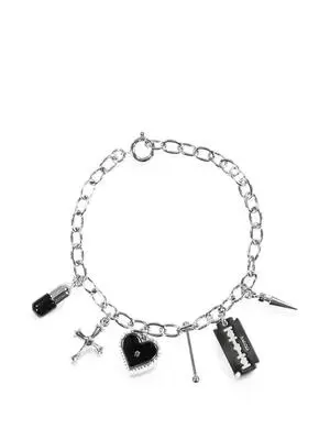 BASICKS Charm-embellished Chain Bracelet - Silver