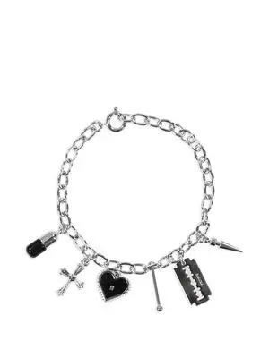 BASICKS Charm-embellished Chain Bracelet - Silver