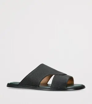 BROTINI Leather Two-strap Sandals