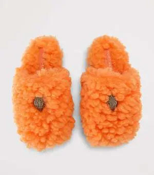 Kurt Geiger Kensington Faux Shearling Slippers