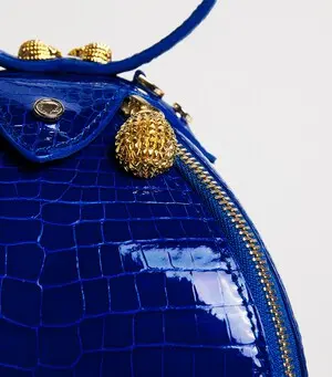 ETHAN K Crocodile Leather Duchess Top-handle Bag