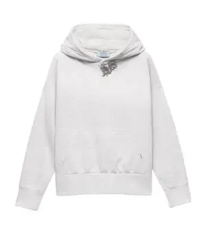 Prada Drawstring Sweatshirts Hoodies For Women