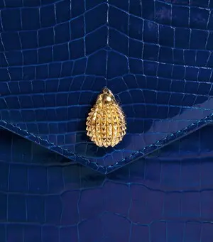 ETHAN K Crocodile Leather Infinity Top-handle Bag