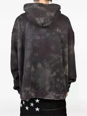 MARKING DISTANCE Logo-embroidered Washed Hoodie